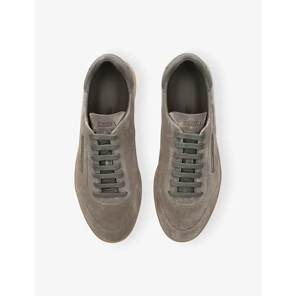 Zegna 232 Suede Trainers - Grey