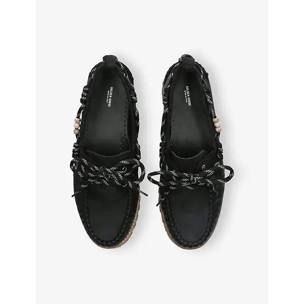 GOLDEN GOOSE Embellished Suede Loafers