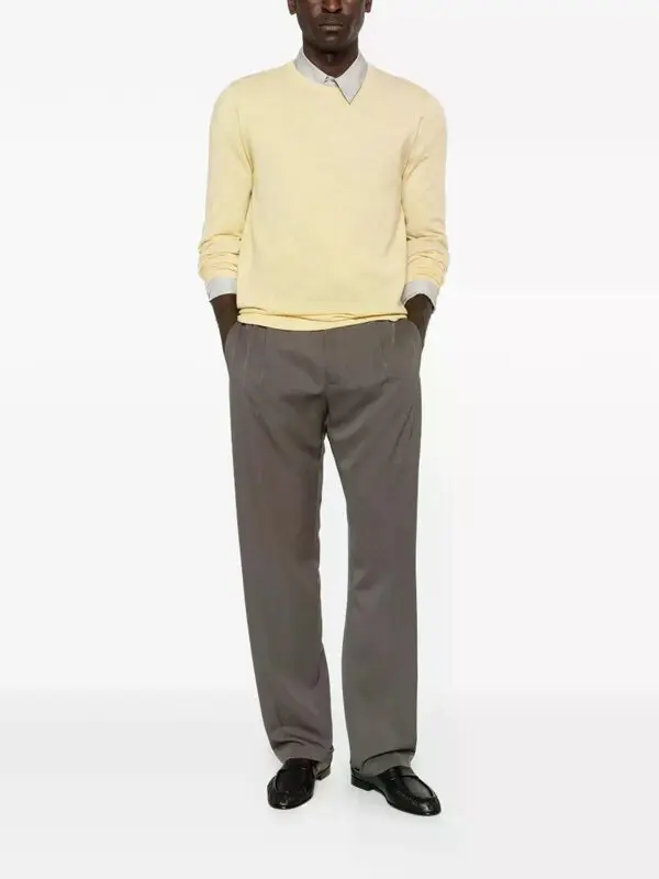 THE ROW Tosca Pleated Wool Trousers