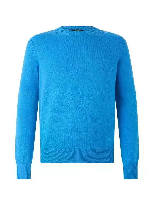 Herno Round Neck Long Sleeve Sweater - Blue