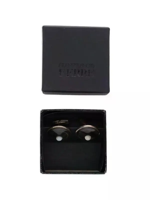 Gianfranco Ferre Round Cufflinks