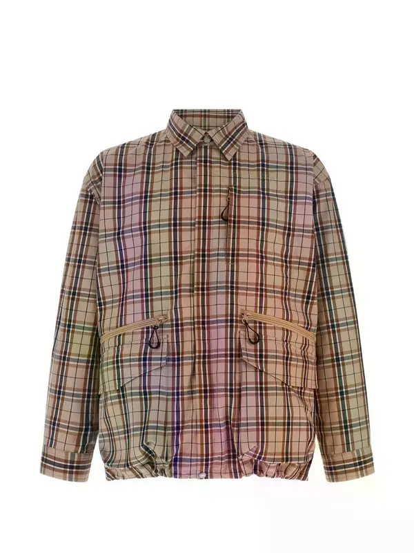 Comme Des Garçons Checked Shirt Jacket - Neutrals