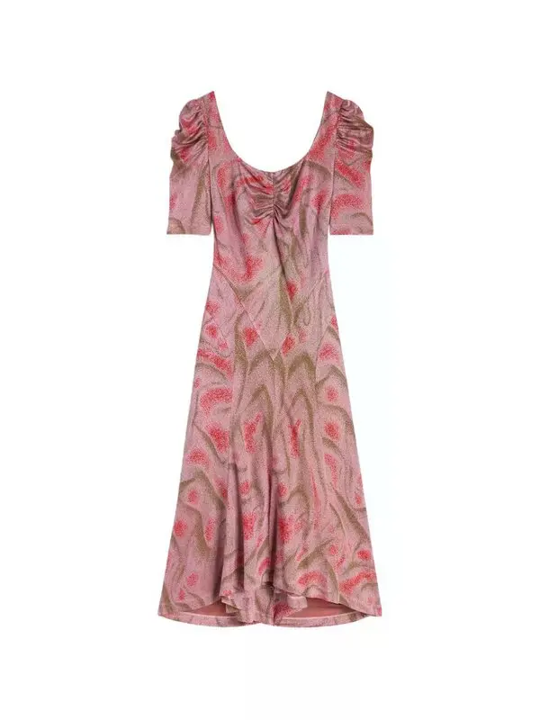 MARGHERITA MACCAPANI Gina Abstract Print Midi Dress