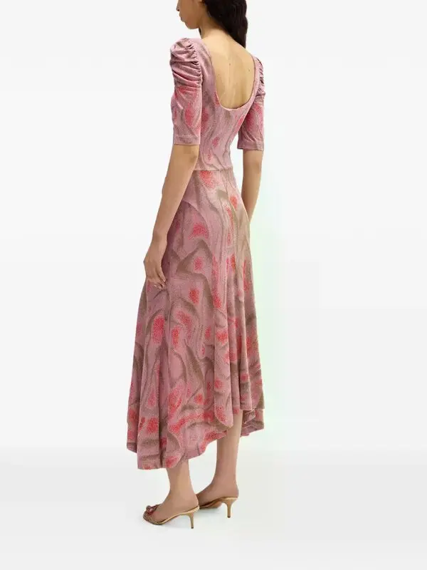 MARGHERITA MACCAPANI Gina Abstract Print Midi Dress