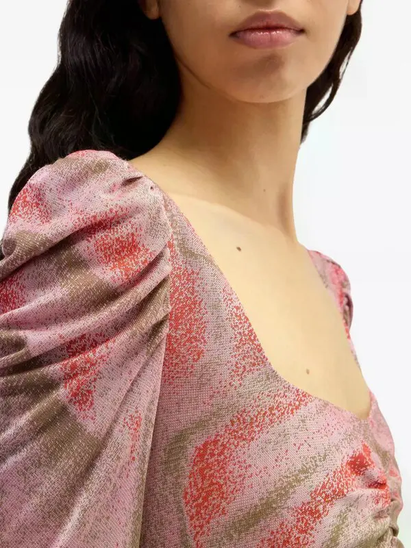 MARGHERITA MACCAPANI Gina Abstract Print Midi Dress