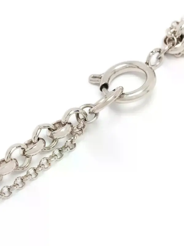 JUSTINE CLENQUET Palladium-plated Chain-link Necklace