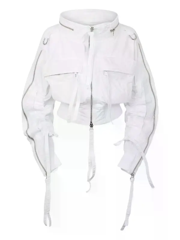 Dsquared2 Off- Cropped Cargo Jacket - White