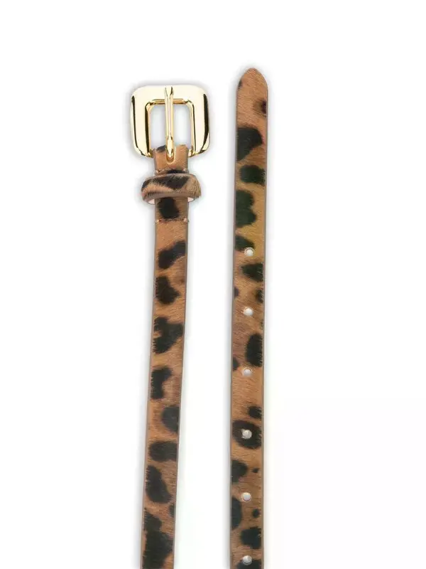 DEHANCHE Mara Jaguar-print Belt - Brown