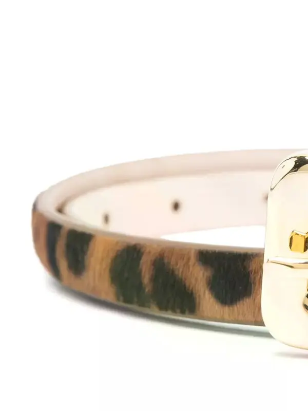 DEHANCHE Mara Jaguar-print Belt - Brown