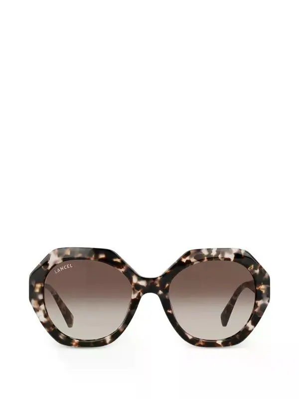 LANCEL Octavie Geometric Sunglasses - Brown
