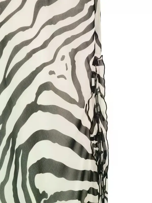 IRO PARIS Tilly Zebra-print Midi Skirt