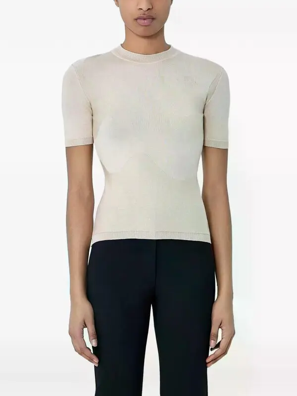 SKIN SERIES Fine-knit T-shirt