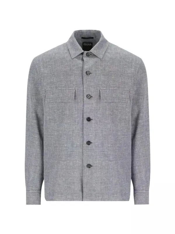 Zegna Flap-pockets Shirt - Grey