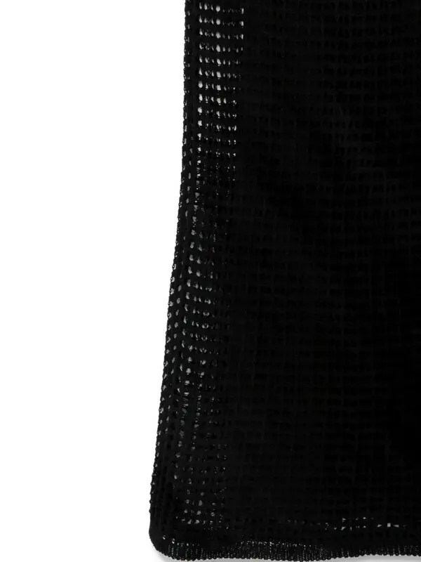 ROBERTO COLLINA Sleeveless Mesh Knit Midi Dress