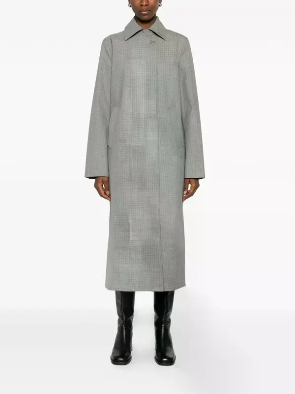 Our Legacy Capital Single-breasted Checked Coat