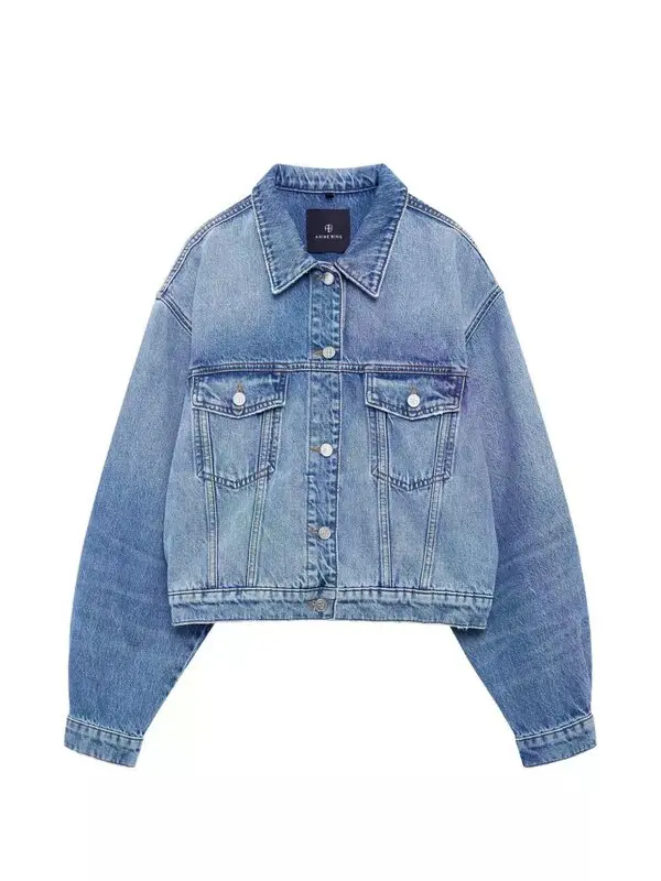 ANINE BING Quincy Buttoned Denim Jacket