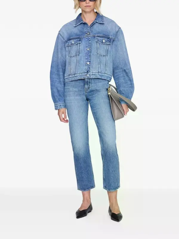 ANINE BING Quincy Buttoned Denim Jacket