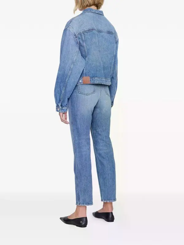 ANINE BING Quincy Buttoned Denim Jacket