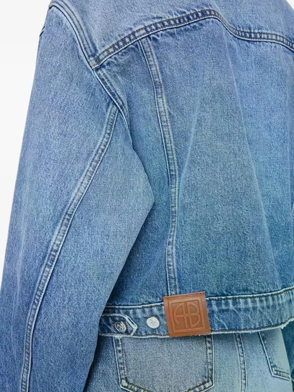 ANINE BING Quincy Buttoned Denim Jacket