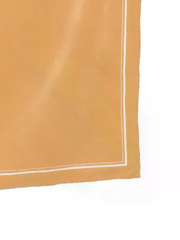 Saint Laurent 1990s Border Scarf - Neutrals