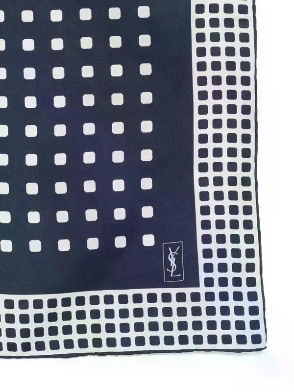 Saint Laurent 1990s Silk Scarf