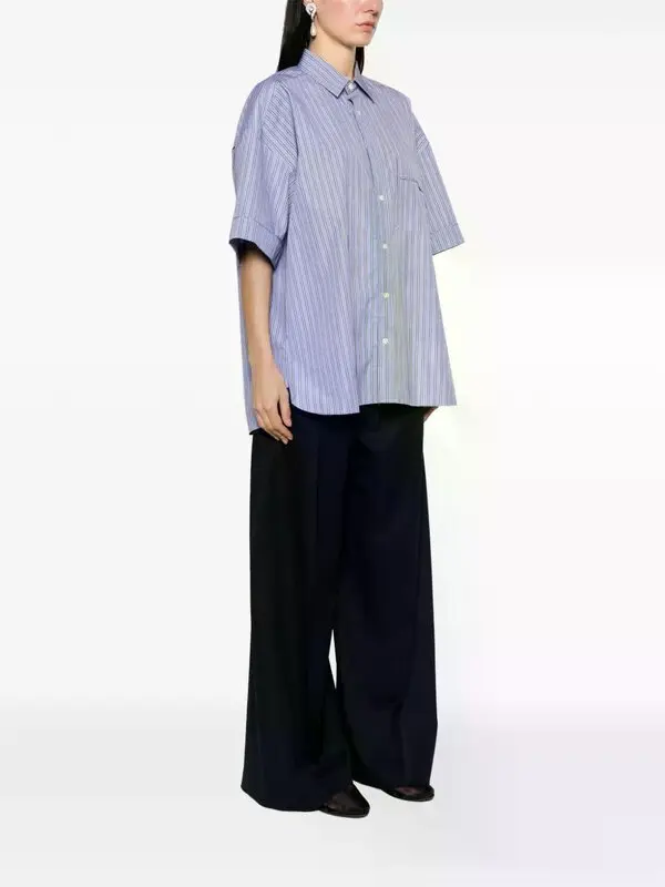NACKIYE Striped Short-sleeve Shirt