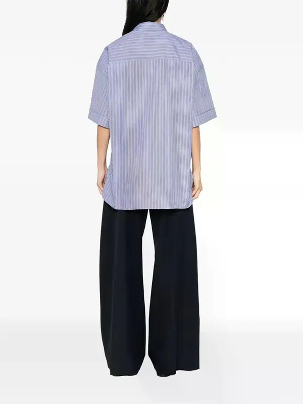 NACKIYE Striped Short-sleeve Shirt