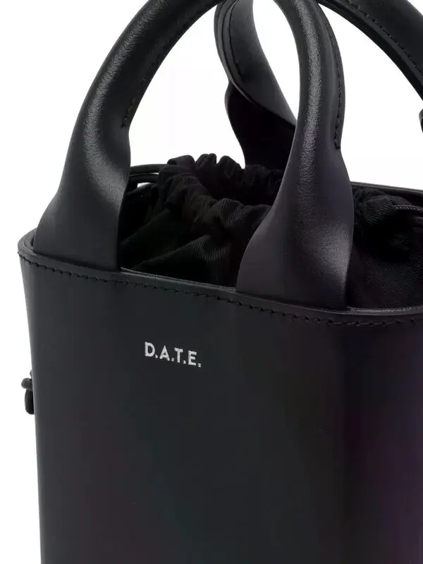 D.a.t.e. Logo Leather Drawstring Tote