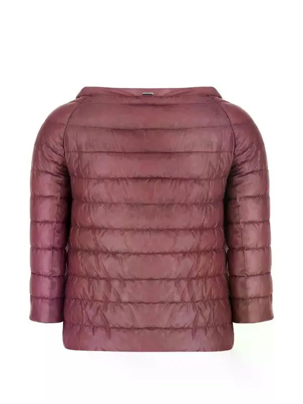 Herno Padded Quilted Jacket Cape With High Neck