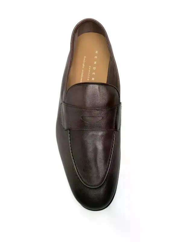HENDERSON BARACCO Leather Penny Loafers