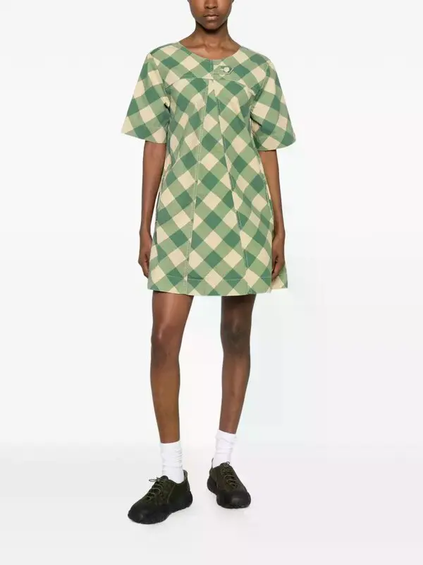 DAMSON MADDER Checked Mini Dress