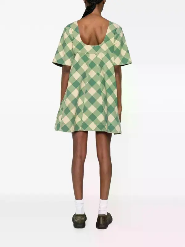 DAMSON MADDER Checked Mini Dress