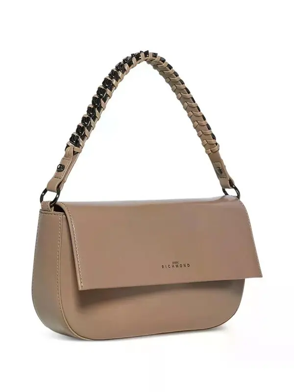 John Richmond Chain Detailing Flap Clutch Bag