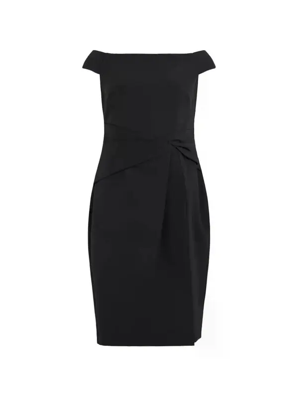 Ralph Lauren Off-the-shoulder Mini Dress - Black