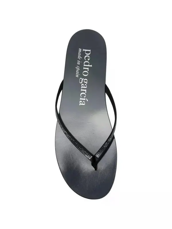 PEDRO GARCIA Embellished Thong Flip Flops