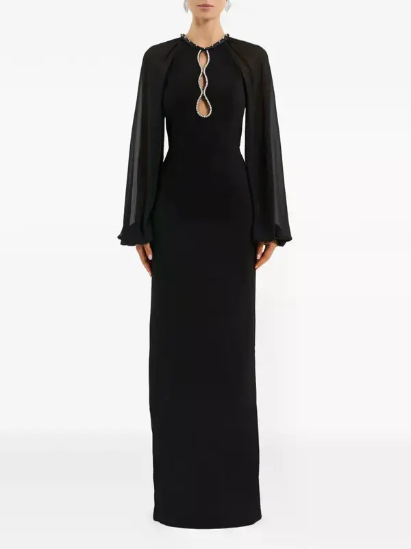 Rebecca Vallance Embellished Sleeve Gown