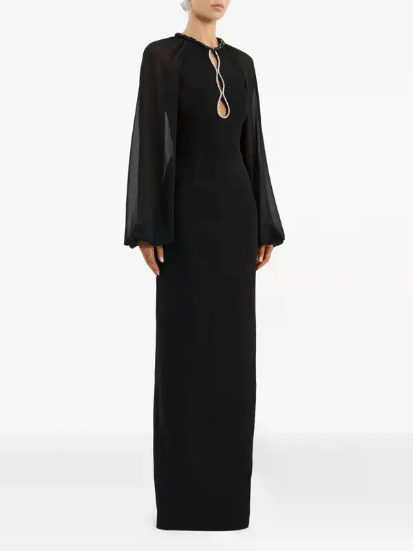 Rebecca Vallance Embellished Sleeve Gown