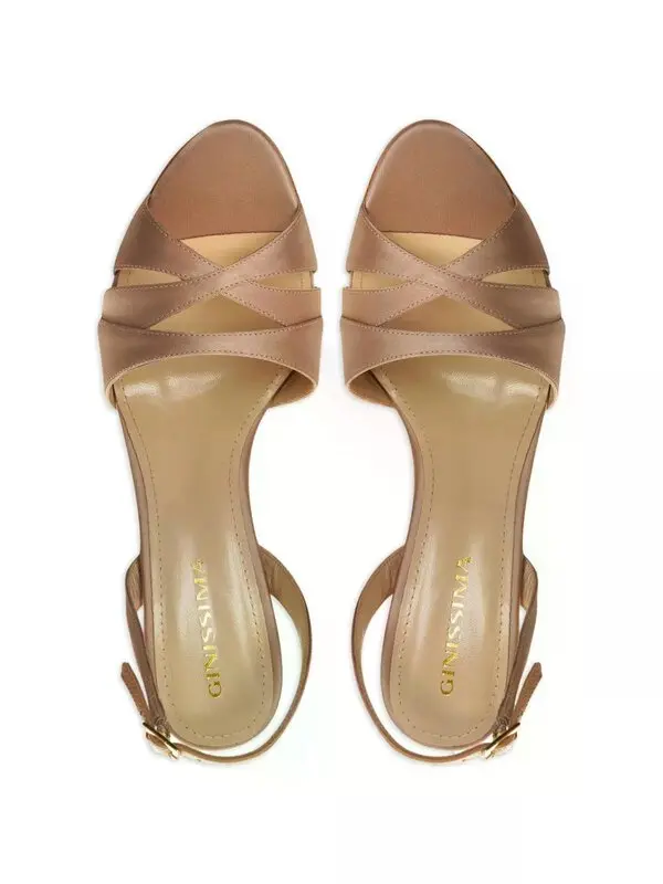 GINISSIMA Thalia Heeled Sandals - Neutrals