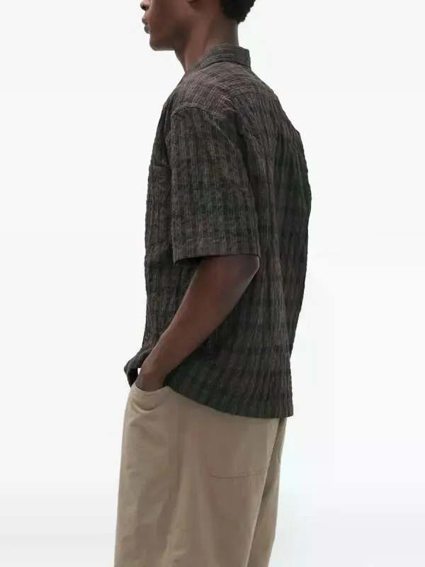 Norse Projects Mols Check-pattern Short-sleeve Cotton Shirt