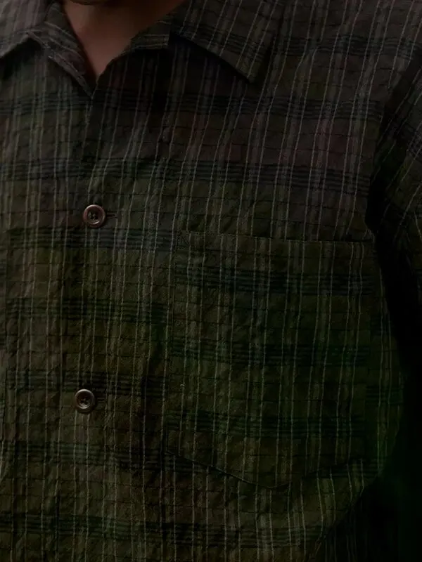 Norse Projects Mols Check-pattern Short-sleeve Cotton Shirt