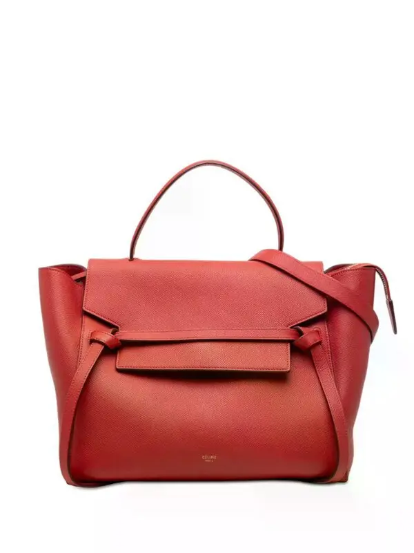 Celine Mini Belt Bag Satchel - Red