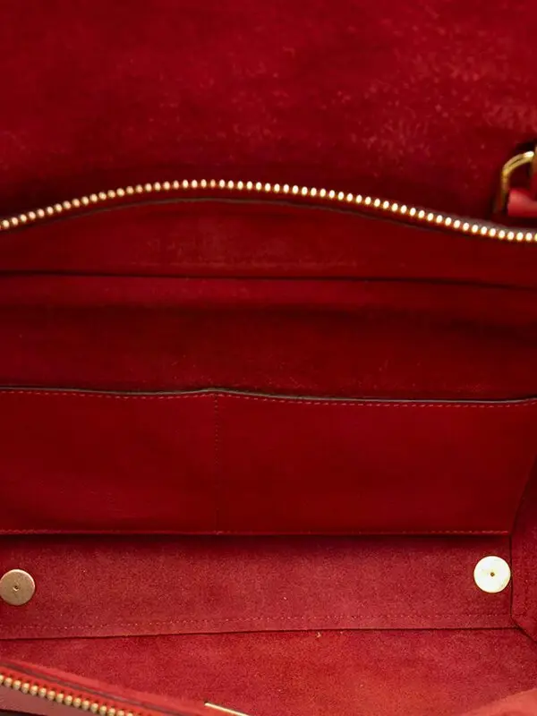 Celine Mini Belt Bag Satchel - Red
