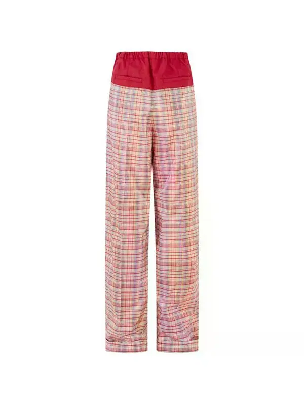 Rosie Assoulin Plaid Pattern Trousers