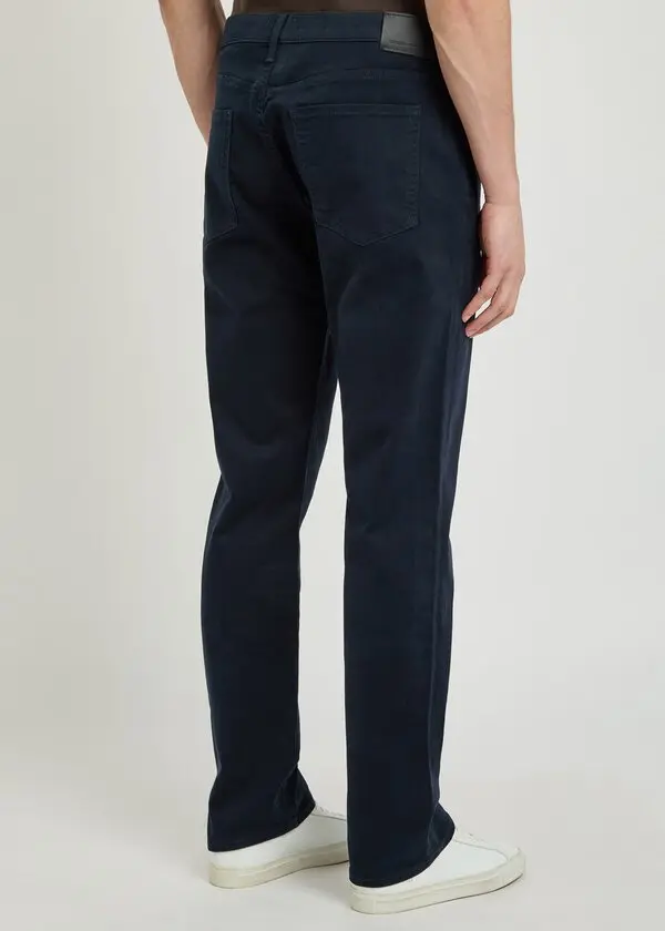 Citizens Of Humanity Elijah Straight-leg Stretch-twill Trousers - Navy