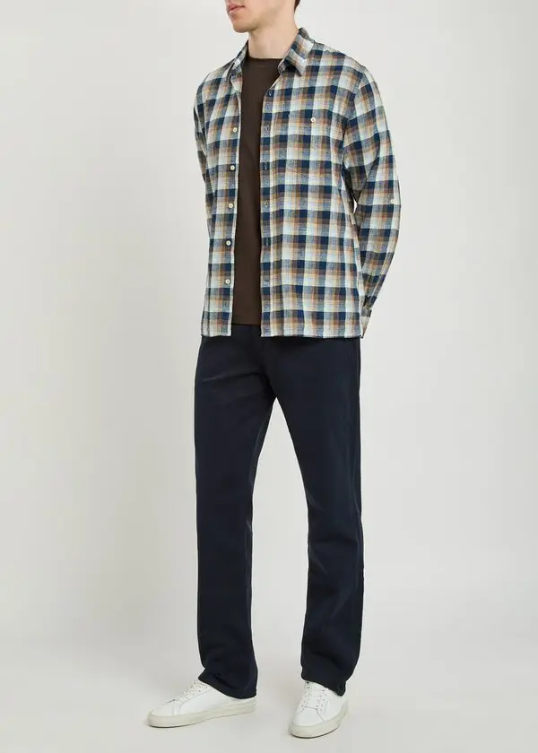 Citizens Of Humanity Elijah Straight-leg Stretch-twill Trousers - Navy