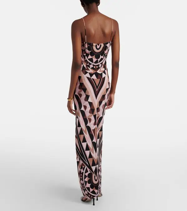 Emilio Pucci Manuba Silk Crepe De Chine Gown
