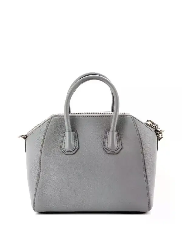 Givenchy Antigona Leather Mini Crossbody Bag - Grey