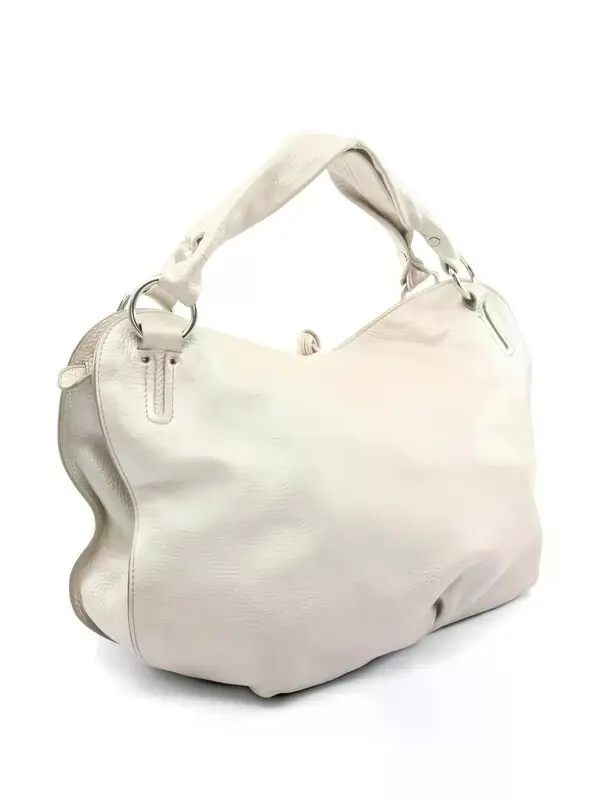 Celine 2000s Leather Tote Bag With Ring Hardware