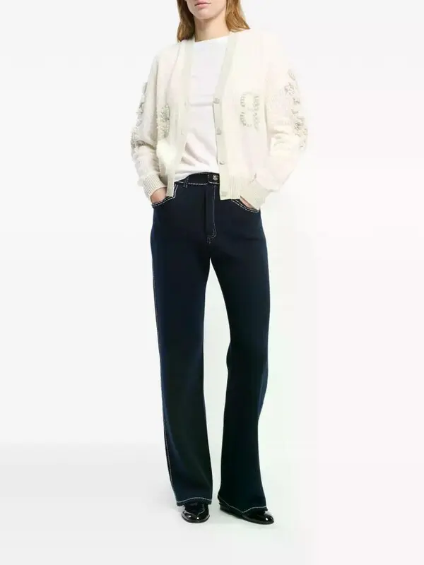BARRIE B-logo Cashmere Cardigan