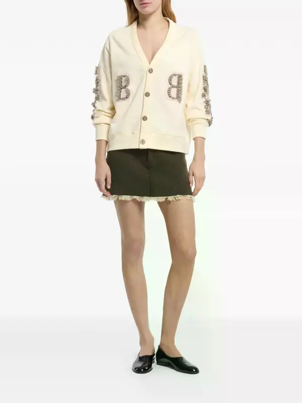BARRIE B-logo Cardigan - Neutrals